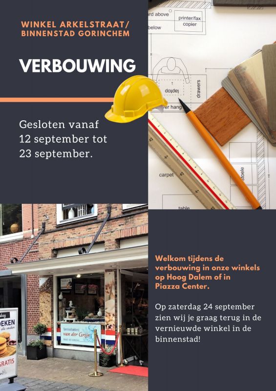 Werk aan de Winkel! Verbouwing van onze winkel Arkelstraat/Binnenstad ...