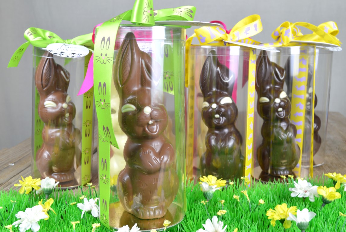 Chocolade haas van melk, puur of witte chocolade bestellen | Bakkerij ...